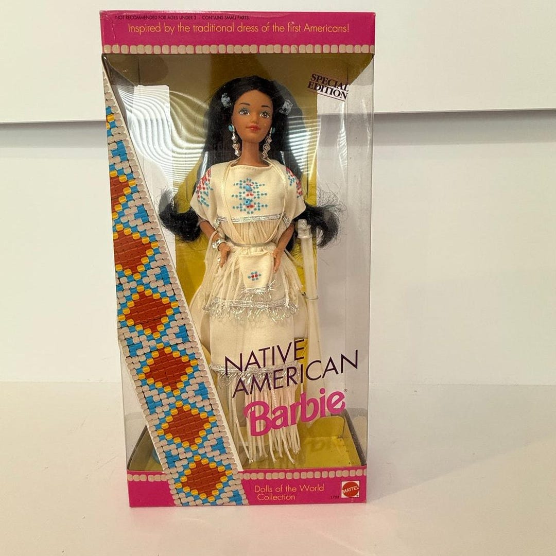 Native American Barbie Dolls of the World Vintage 1992 Mattel 1753 - Etsy