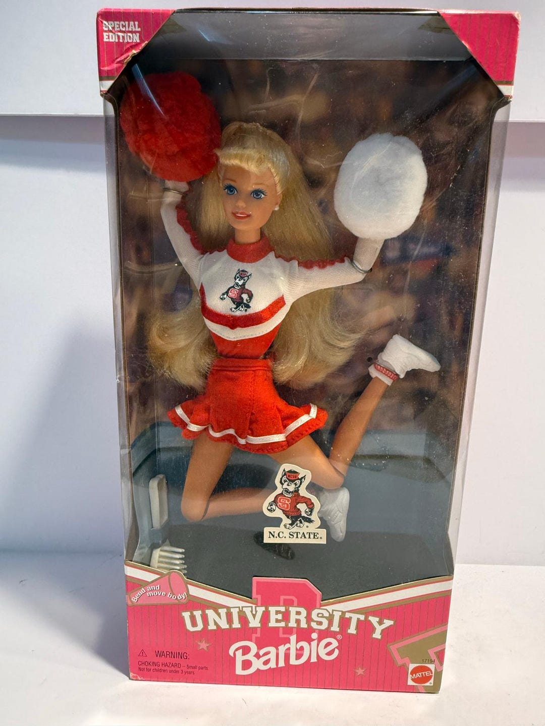 BARBIE North Carolina State Cheerleader Vintage 1996 NRFB Special ...