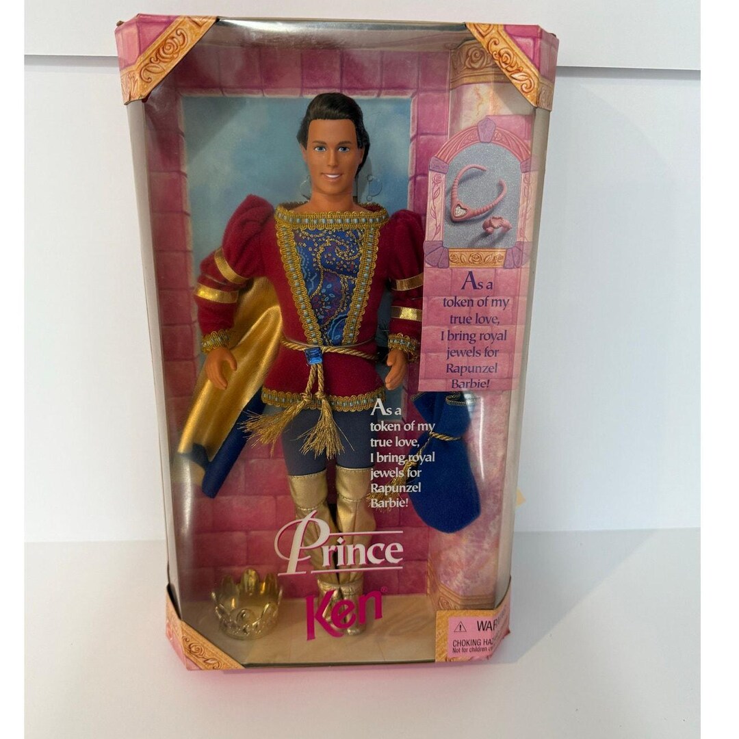 Vintage Barbie Rapunzel Prince Ken Doll 1997 Mattel 18080 NRFB - Etsy