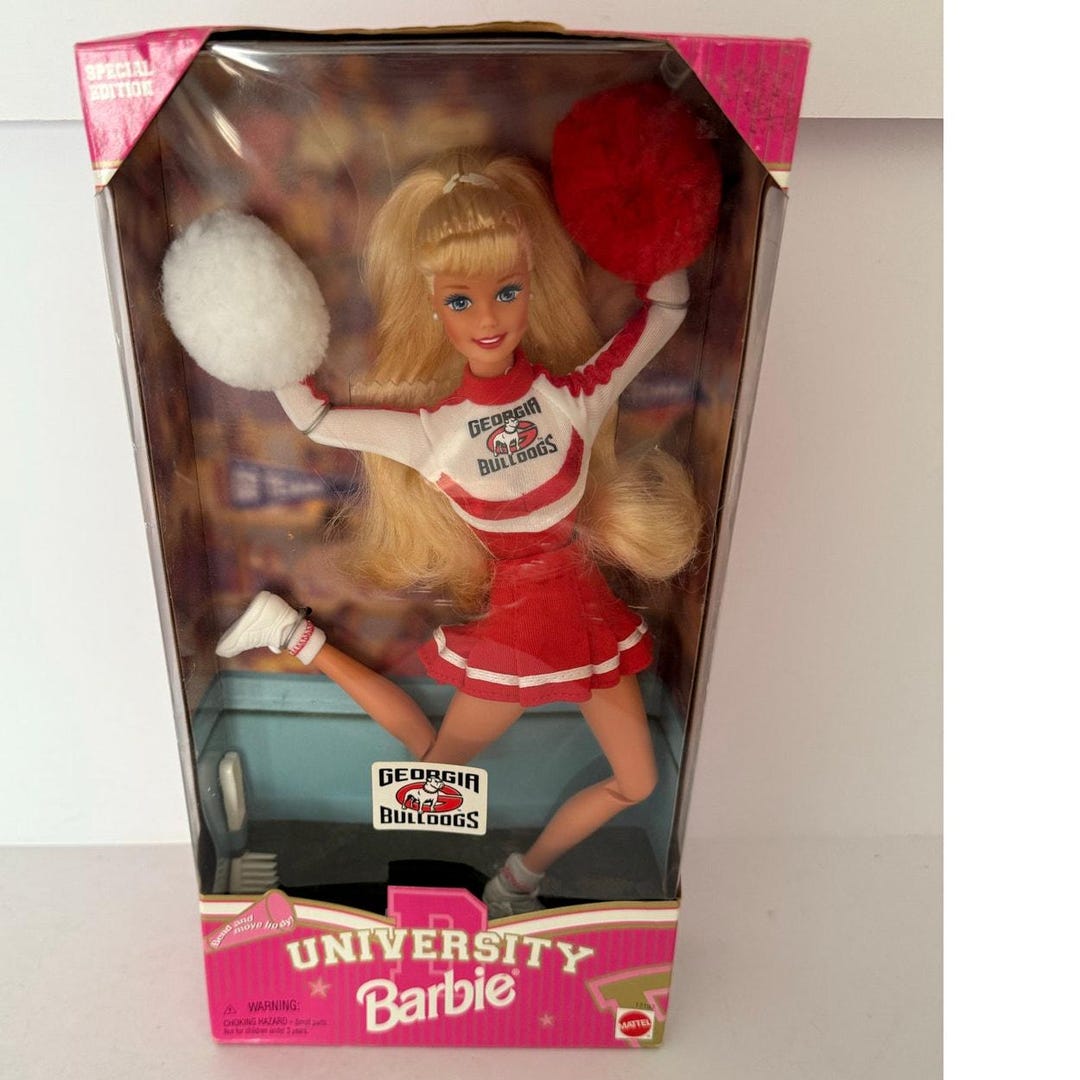 University of Georgia Bulldogs Cheerleader Special Edition Barbie Doll ...
