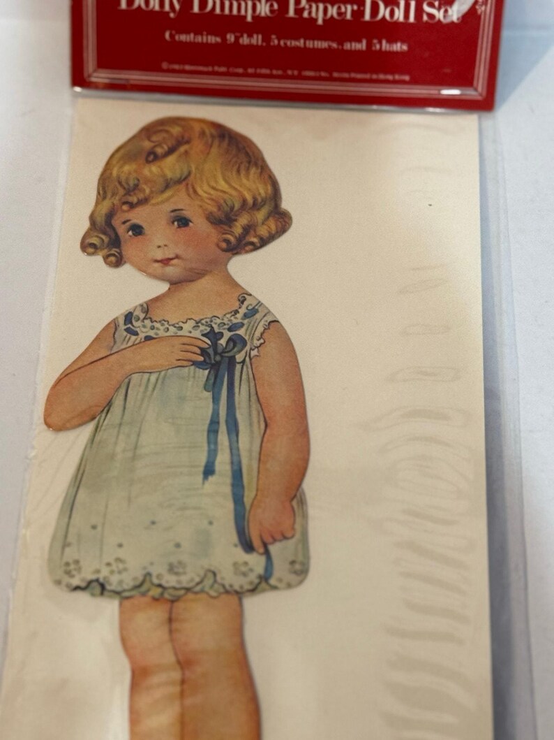 Vintage Dolly Dimple Paper Doll Set NOS 1983 - Etsy