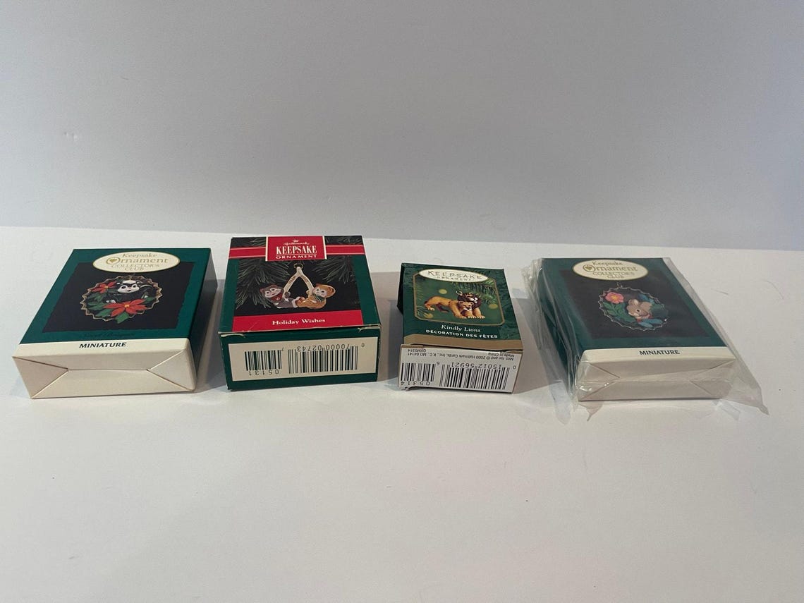 Hallmark Miniature Animals Skunk Cats Lions Rabbit Lot - Etsy