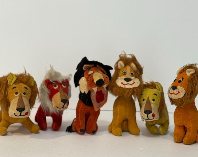 Vintage Dakin Dream Pets Lion Lot of 6 Stuffed Animals READ - Etsy