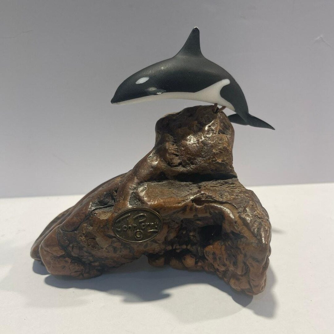 Orca Killer Whale Wood Sculpture by John Perry - Etsy