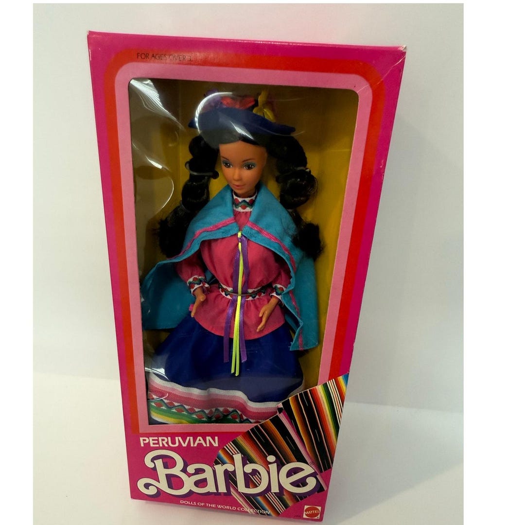 Vintage Peruvian Barbie Dolls of the World - 2995 NRFB 1985 Mattel - Etsy