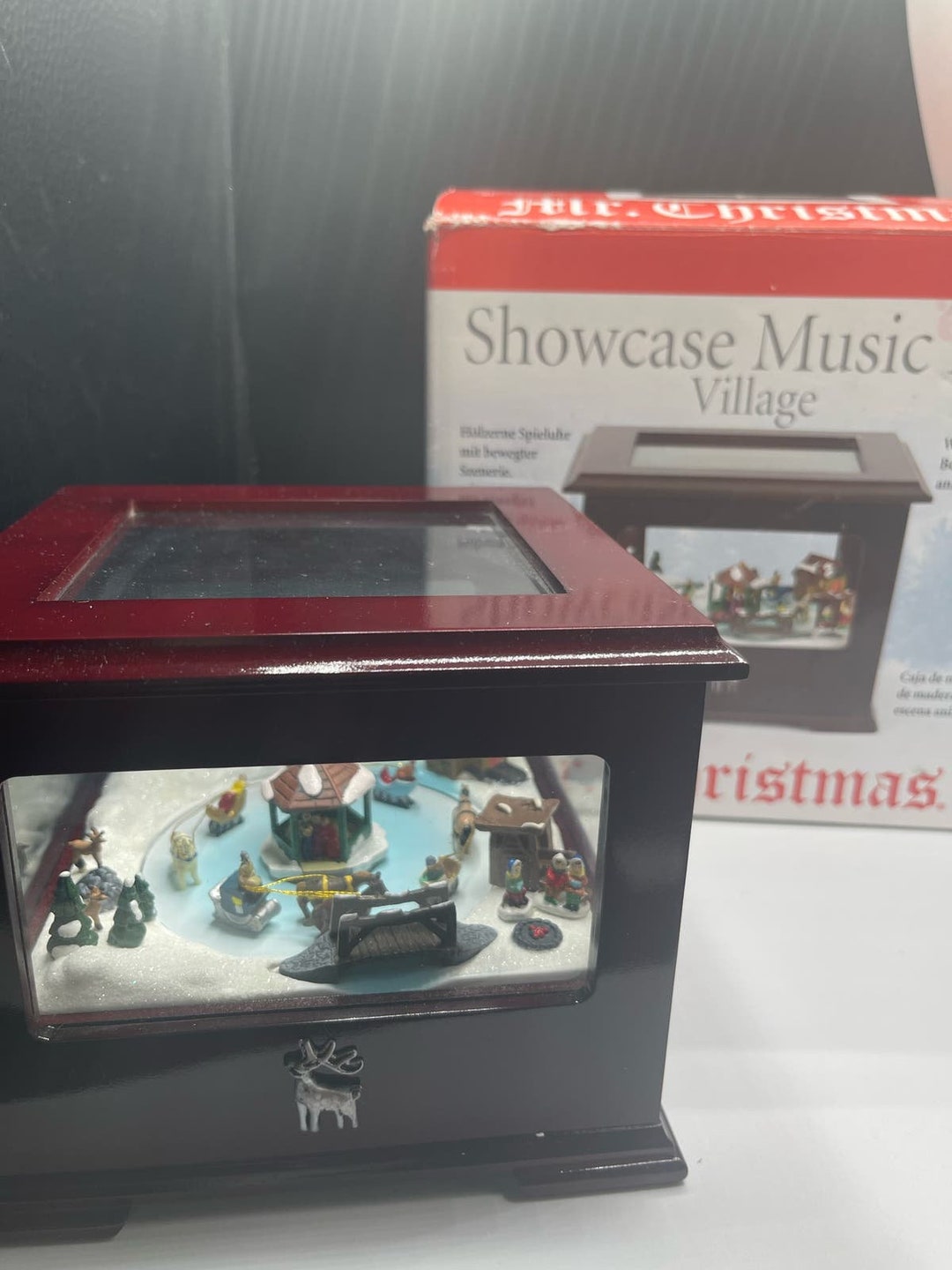 Vintage Showcase Mr. Christmas Music Box Carriage Village 2004 - Etsy