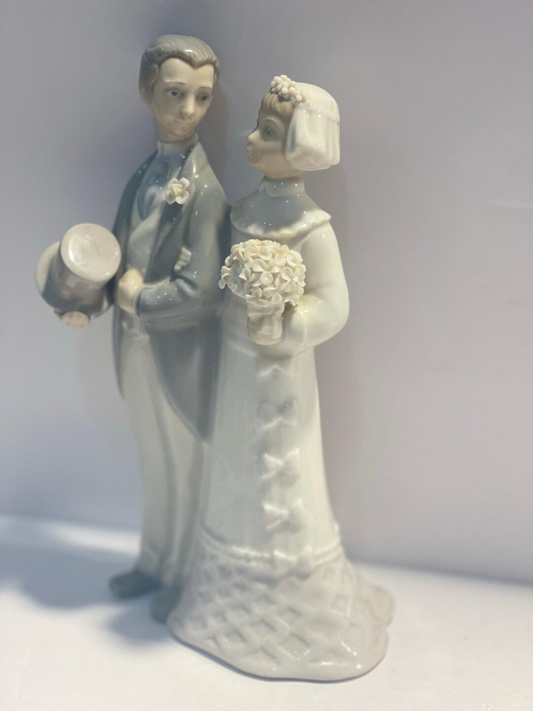 Lladro Bride Groom Wedding Day Cake Topper Figurine - Etsy
