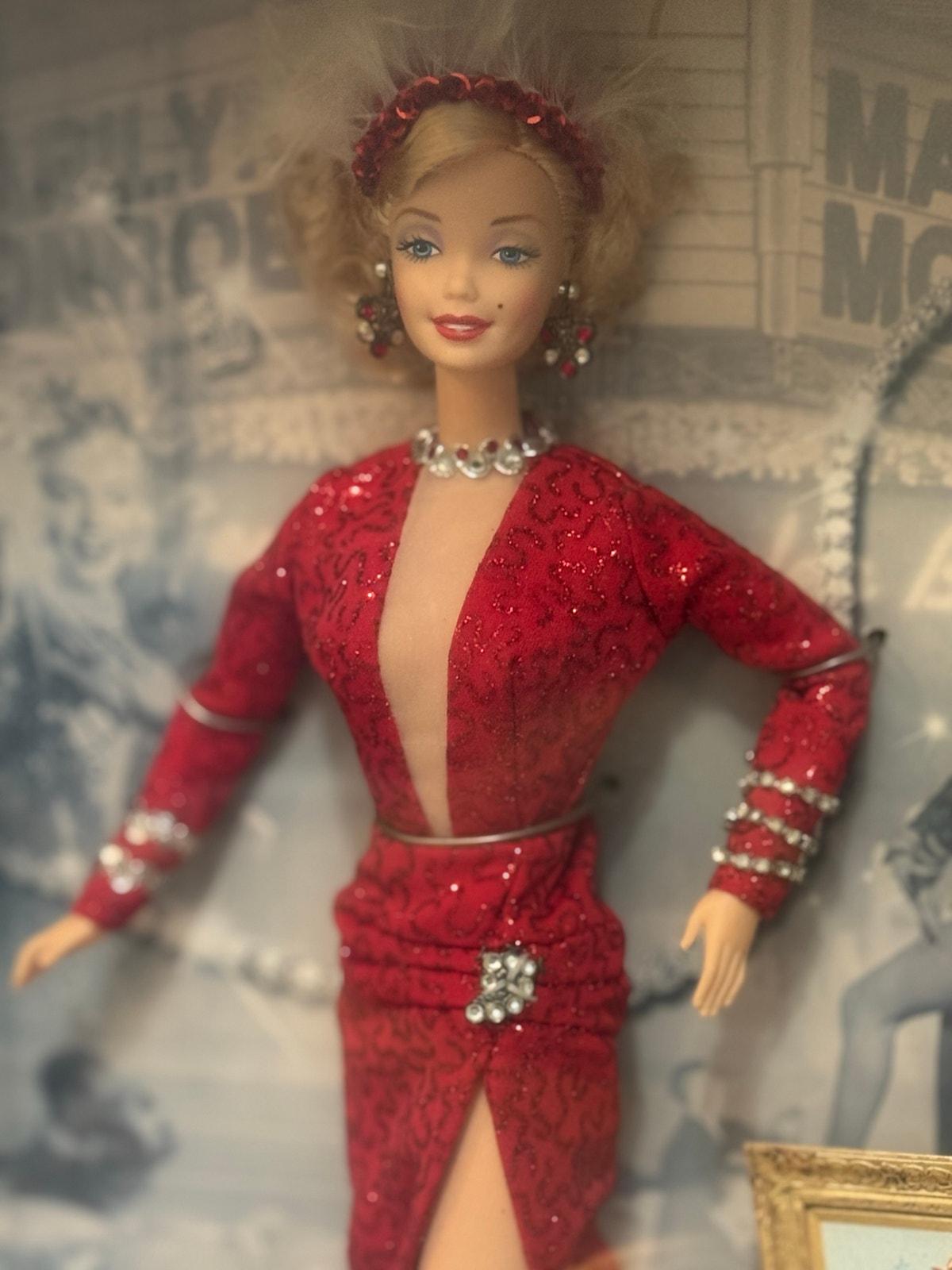 Barbie as Marilyn Monroe Mattel Doll 1997 Gentlemen Prefer Blondes ...