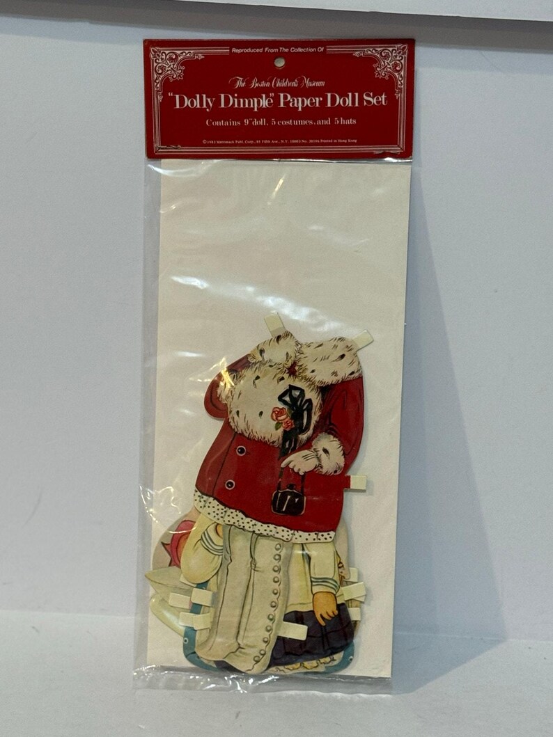 Vintage Dolly Dimple Paper Doll Set NOS 1983 - Etsy