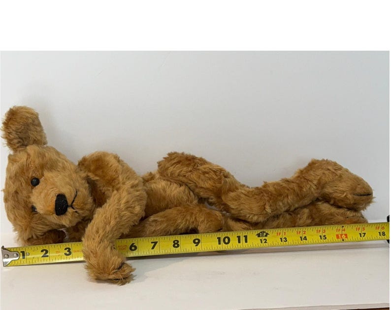 Vintage Bearly There Teddy Bear Mr Everything Linda Spiegel Jointed - Etsy