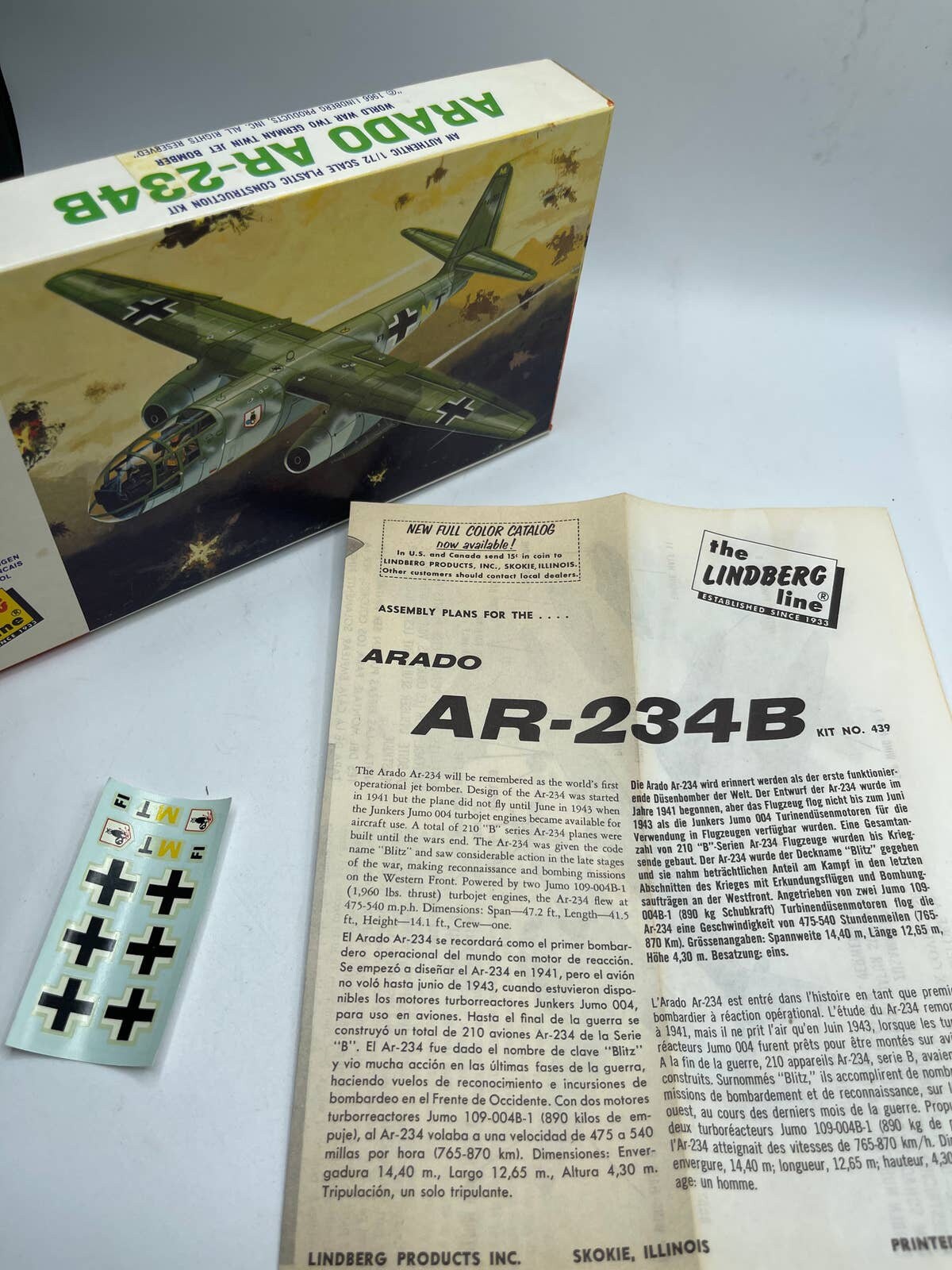 The Lindberg Line Arado AR-234B Model Kit 1:72 090821DMT2 - Etsy