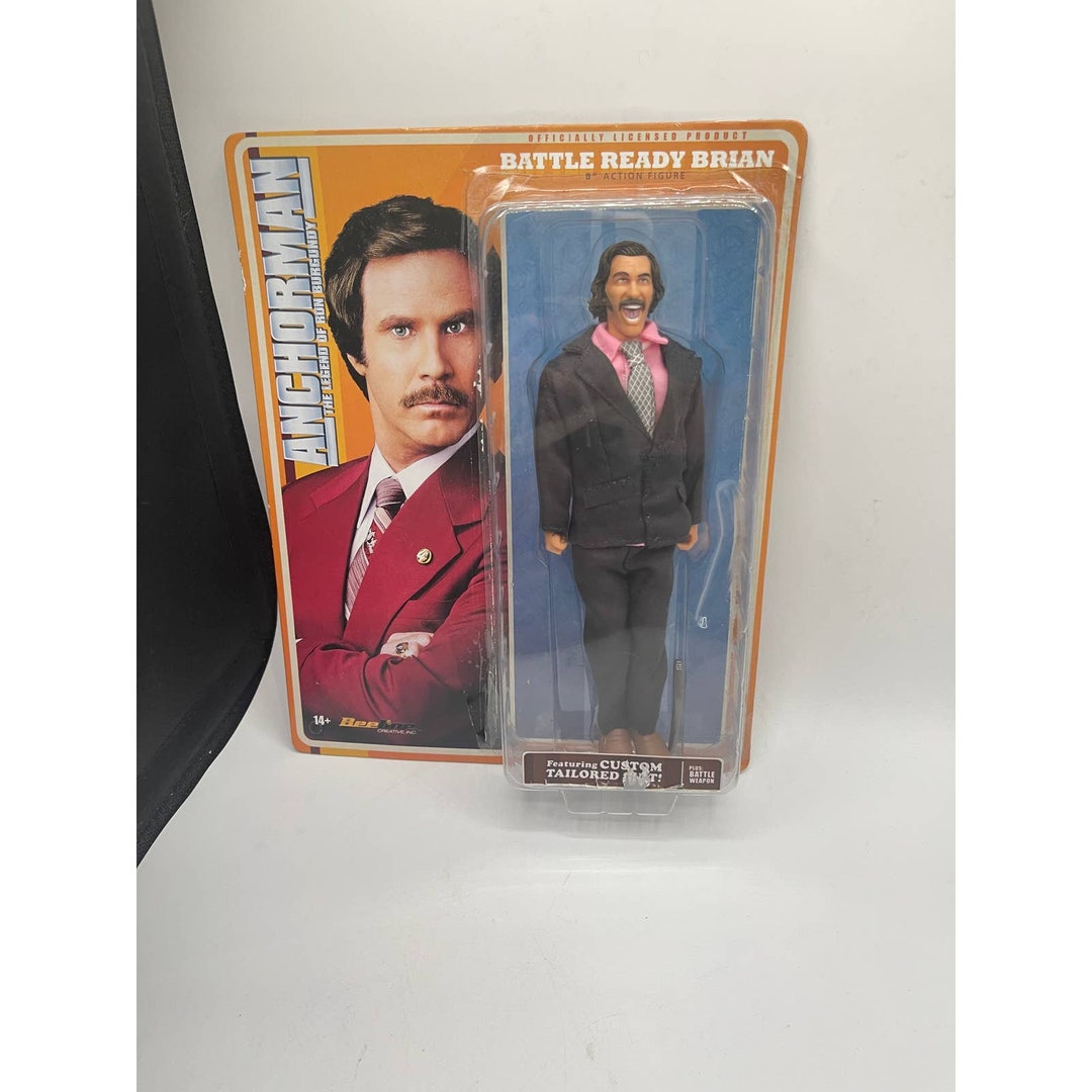 Battle Ready Brian Anchorman Legend of Ron Burgundy Character Figure - Etsy