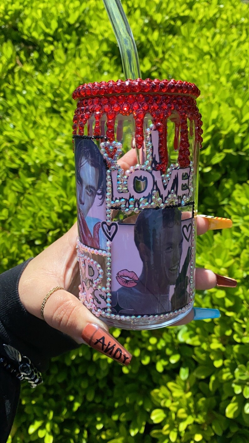 Billy Loomis and Stew Mocker Libby Glass Can/ Ghostface Glass Can ...