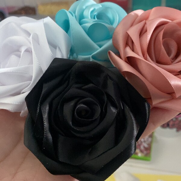 Ribbon Rose Bouquet - Etsy