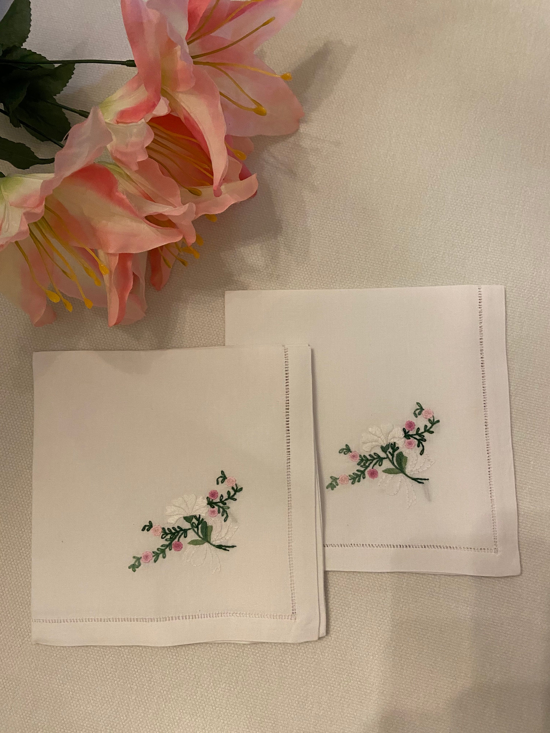 Hand-embroidery Napkins - Etsy