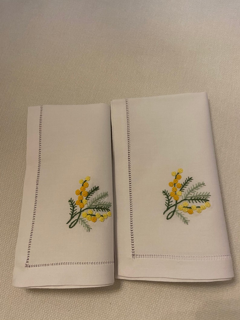 Hand-embroidery Napkins - Etsy