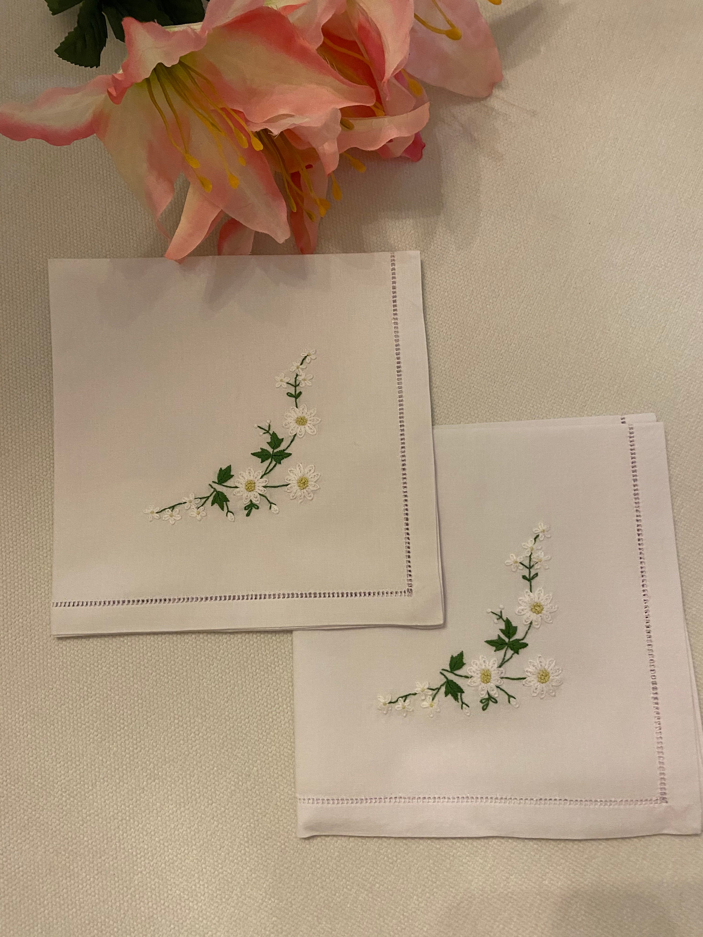 Hand-embroidery Napkins - Etsy