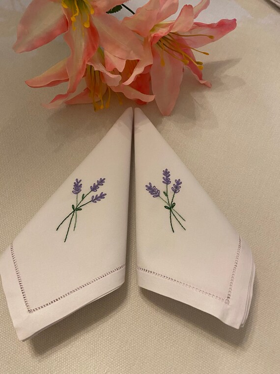 Hand-embroidery Napkins - Etsy