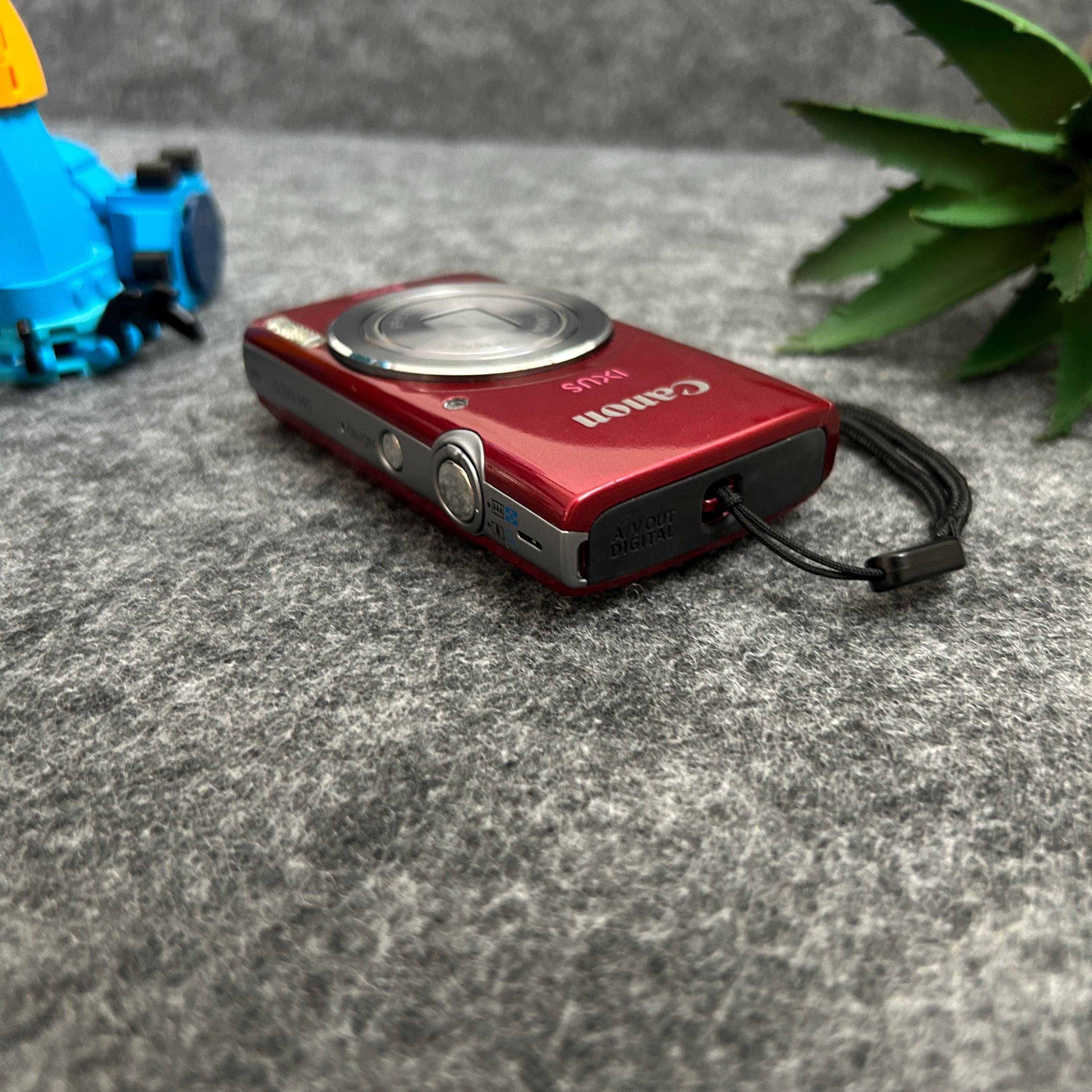 Rare Red Canon IXUS 145 Digital Camera With Battery Charger - Tested ...