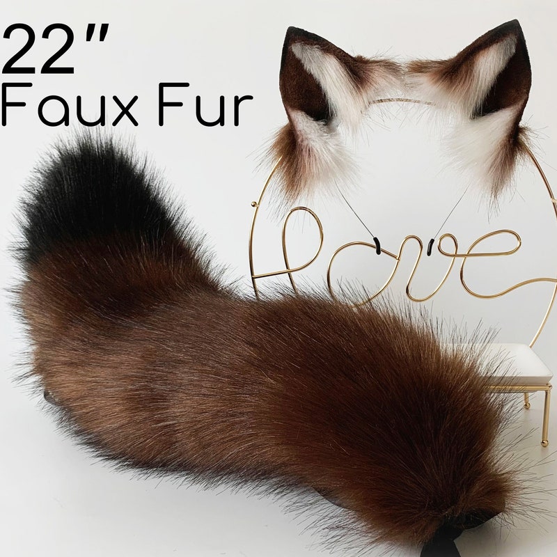 Black Wolf Tail and Ears - Etsy