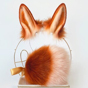 Realistic Bunny Ear and Tail Set Bunny Ear Cosplay Rabbit Tail | Etsy