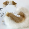 Realistic White Kitten Ear and Tail Set Kitten Tail and Tail Cat Ear ...
