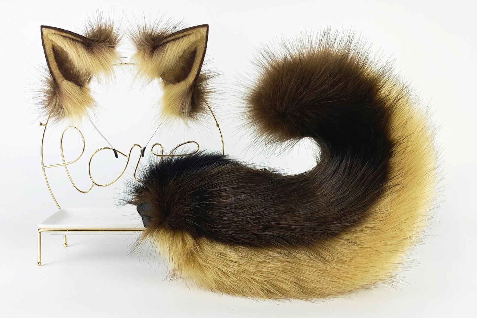 Husky Dog Ear and Tail Set Puppy Ear and Tail Plug Set Animal | Etsy