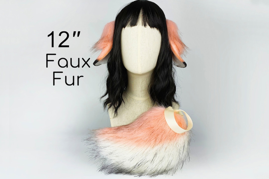 Pink Lop Bunny Ear and Tail Set Cosplay Rabbit Ear and Tail Set Bunny ...