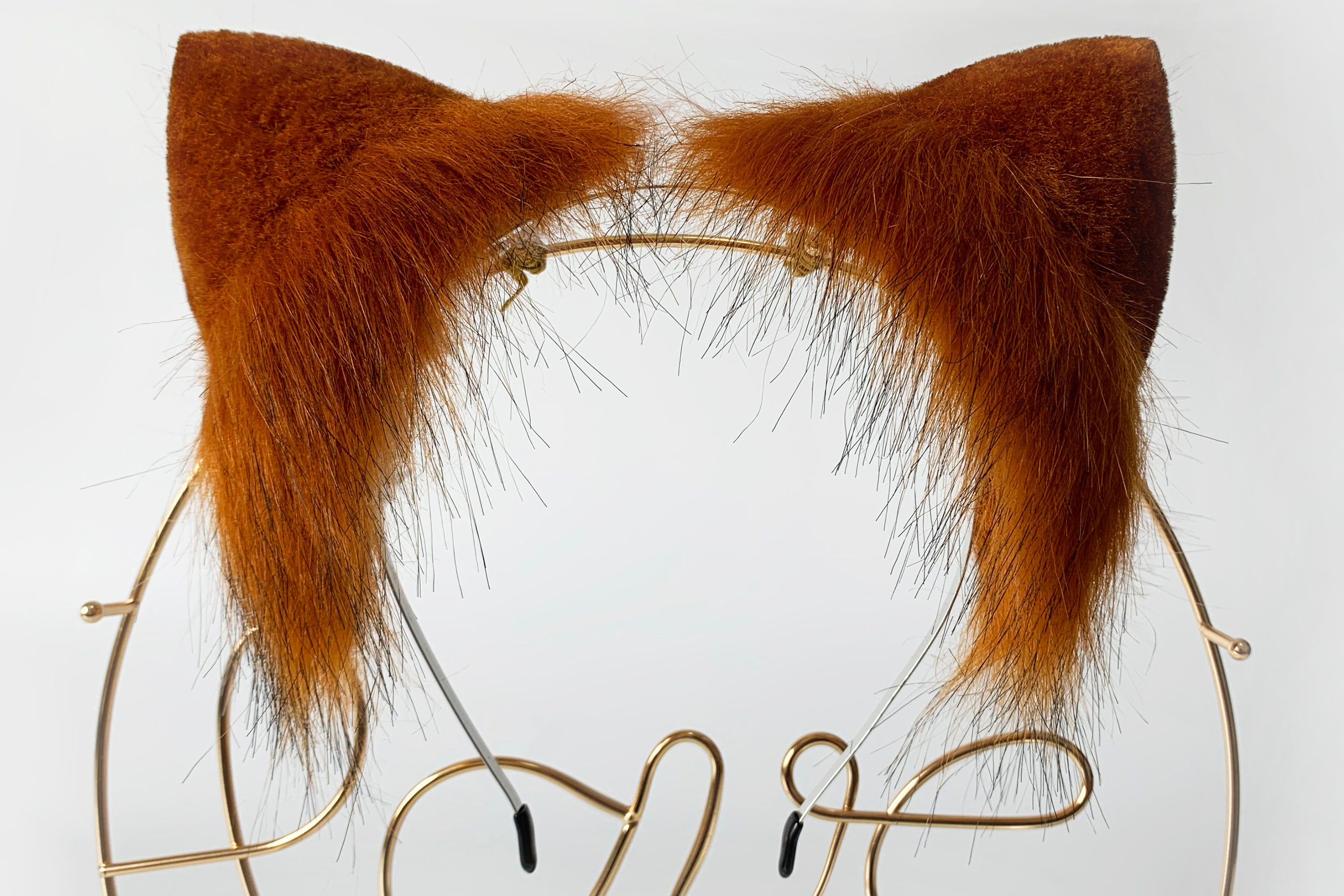 Faux Fur Fox Ear and Tail Curved Wolf Tail and Ear Cat Tail and Ear ...