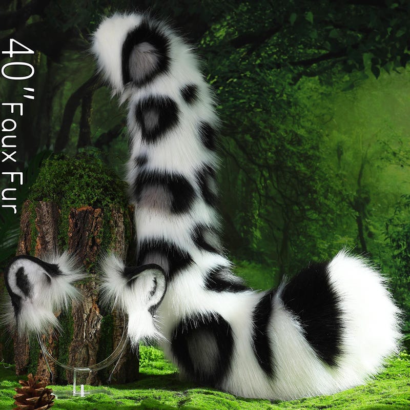 Therian mask and tail set - Etsy Polska