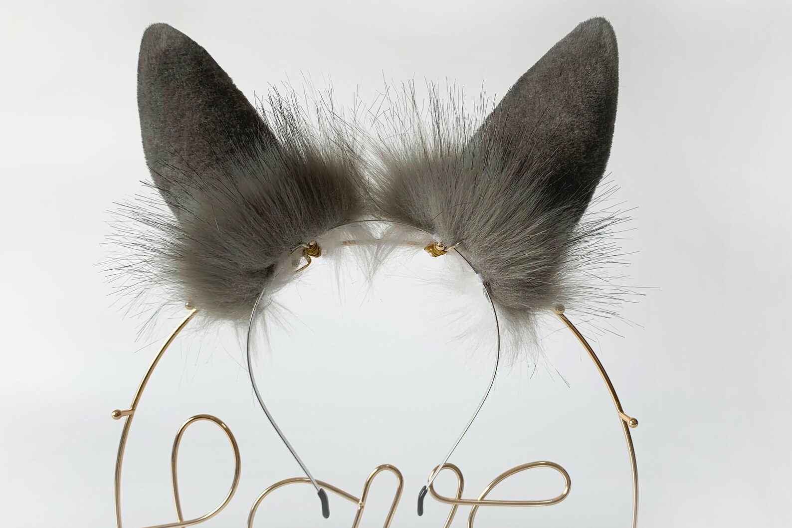 Gray White Realistic Bunny Ear and Tail Set Bunny Ear Cosplay - Etsy