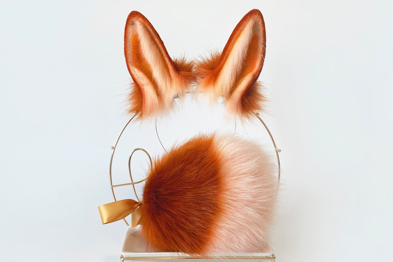 Realistic Bunny Ear and Tail Set Bunny Ear Cosplay Rabbit Tail - Etsy