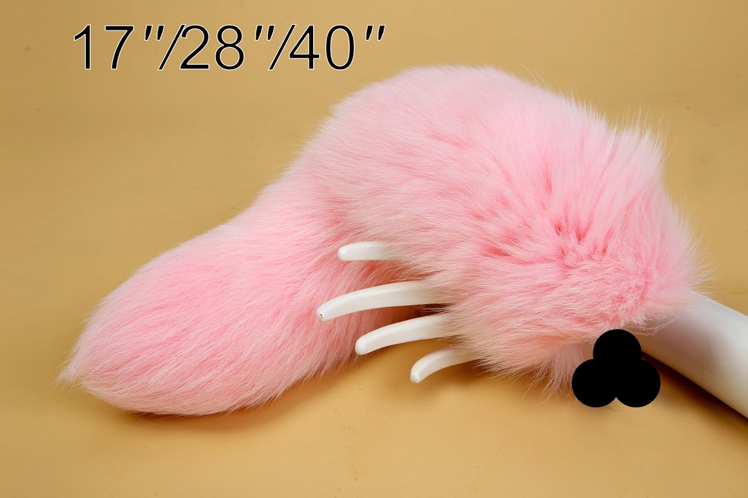 Real Fox Fur Fox Tail Cosplay Wolf Tail Cat Tail Kitten Tail Petplay ...