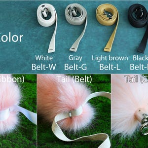 Realistic White Kitten Ear and Tail Set Kitten Tail and Tail Cat Ear ...