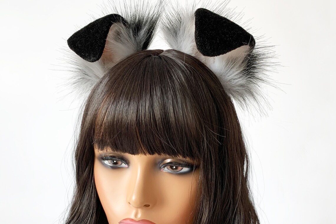 Black Realistic Dog Ear Headband Puppy Ear Cosplay Ear Anime - Etsy