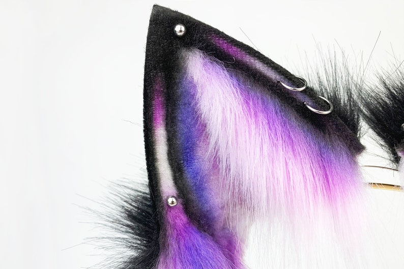 Fox Ear and Tail Set Faux Fur Ear Wolf Tail and Ear Set Anime - Etsy