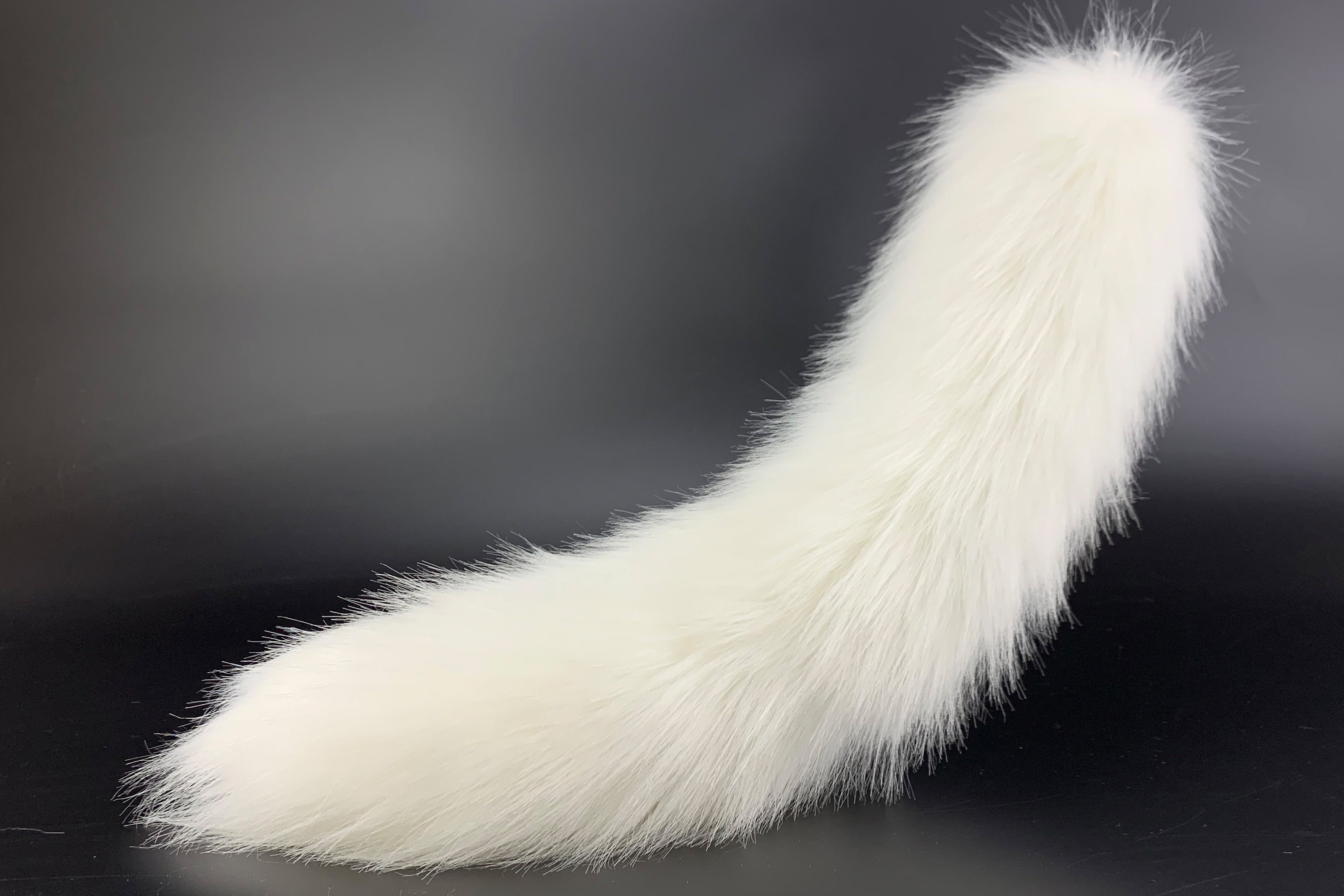 White Fox Ear and Tail Set Fox Tail Plug and Ear Petplay Set | Etsy