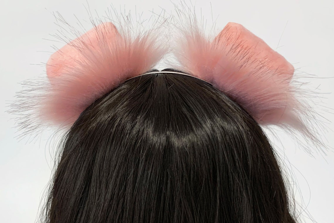 Pink realistic dog ear headband puppy ear cosplay ear anime | Etsy