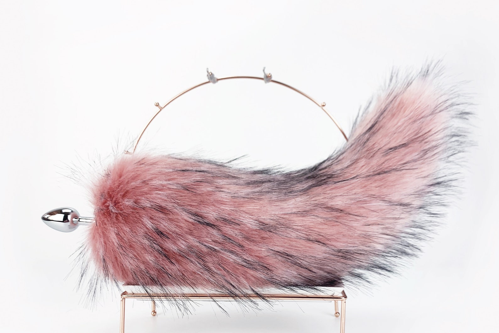 Pink Lynx Cat Ear and Tail Set Petplay Cat Ear Tail and Ear - Etsy