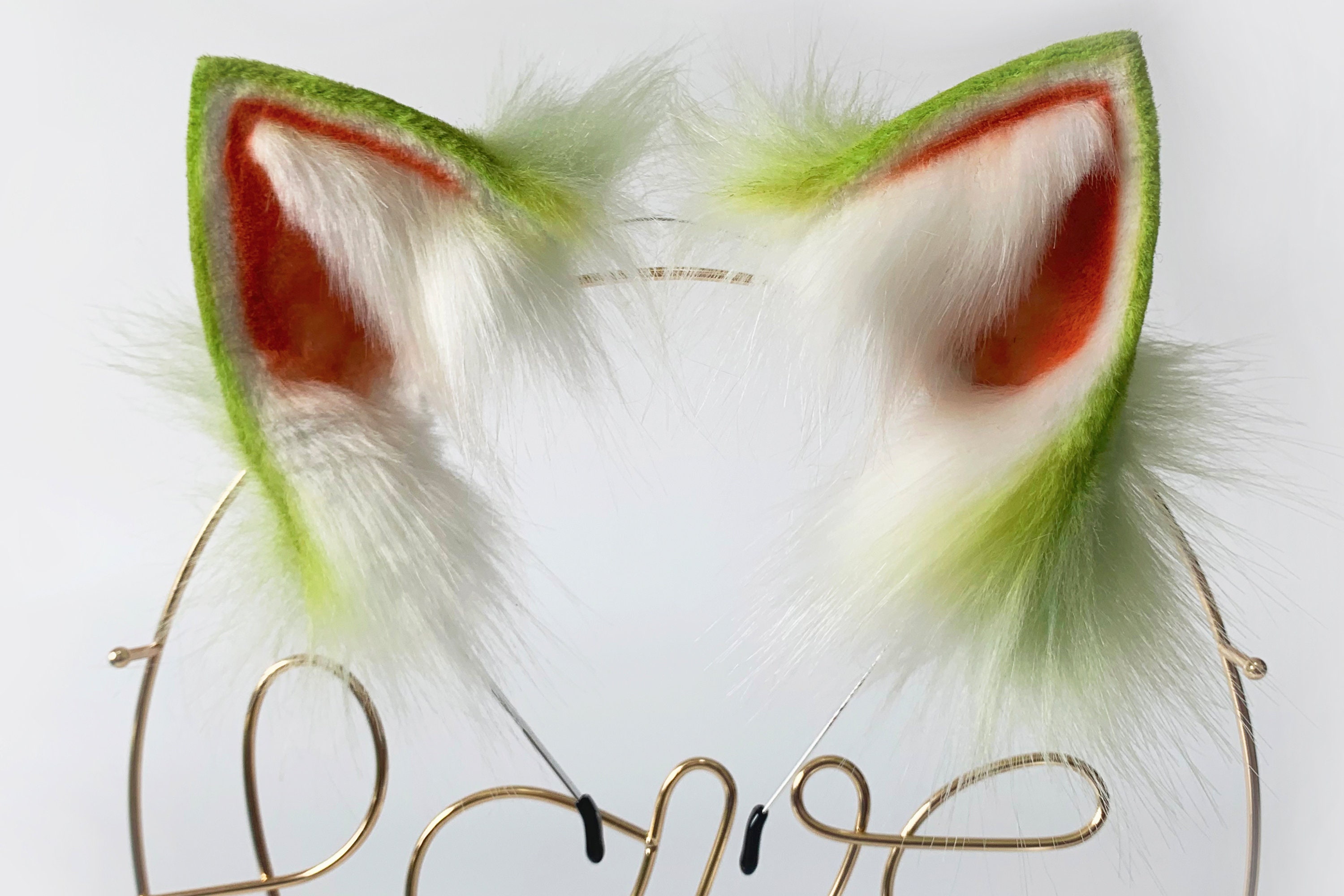 Faux Fur Fox Ear and Tail Curved Wolf Tail and Ear Cat Tail and Ear ...