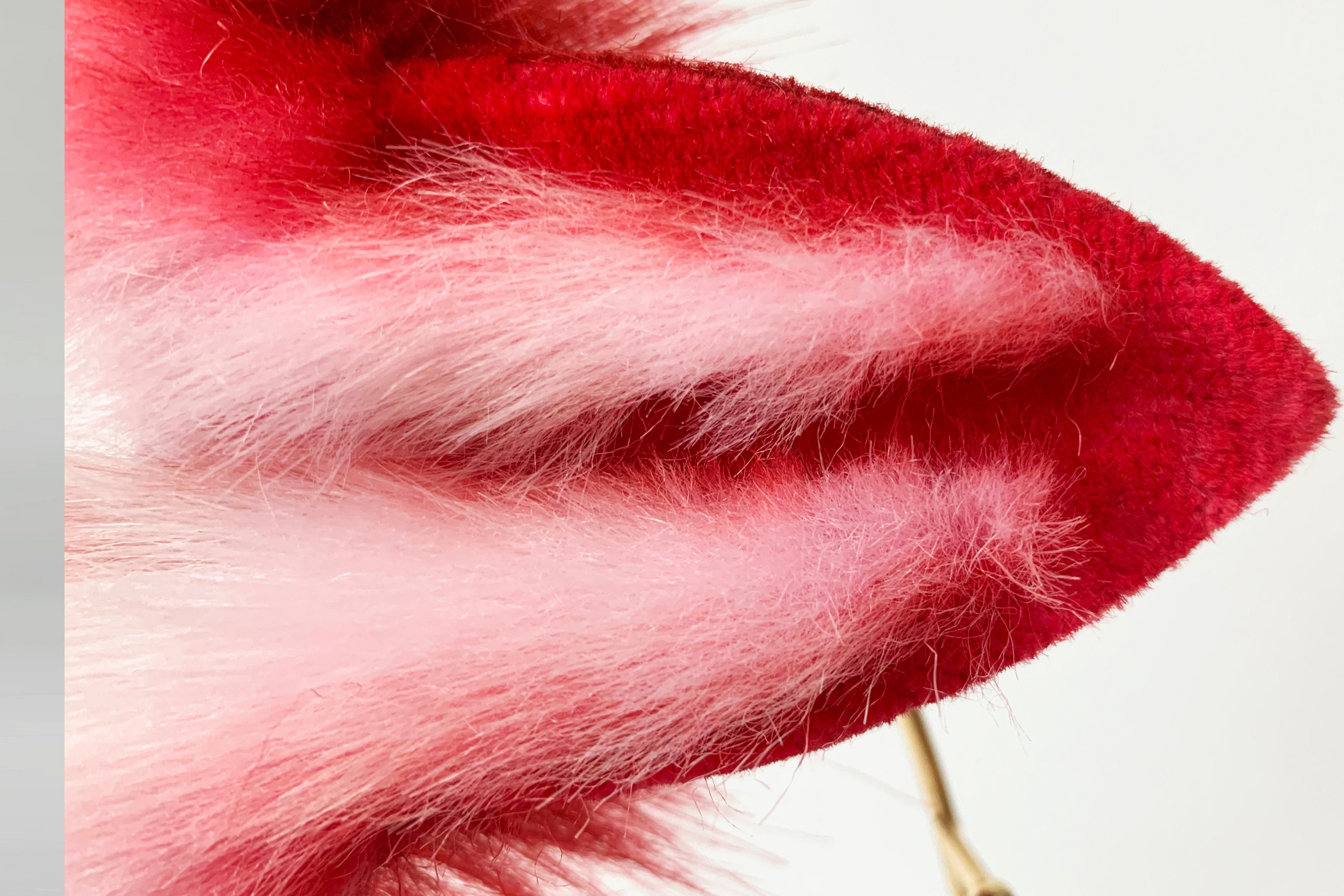 Red Fur Deer Ear And Tail Set Faux Fur Deer Ear Headband Anime Etsy