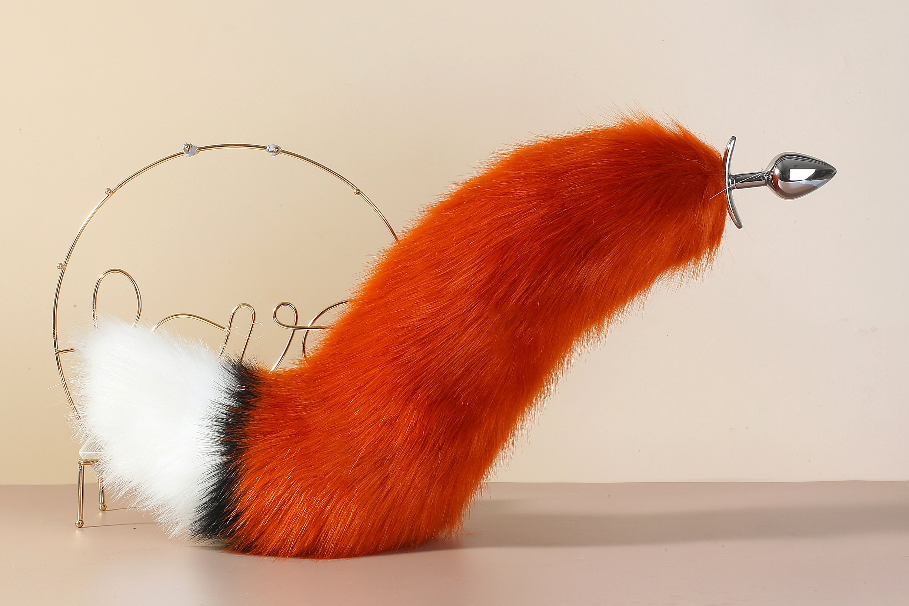 Red Fox Ear and Tail Plug Set Wolf Ear and Tail Butt Plug Set - Etsy