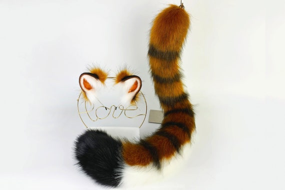 Realistic Faux Fur Tiger Ear and Tail Plug Set Tiger Cosplay | Etsy
