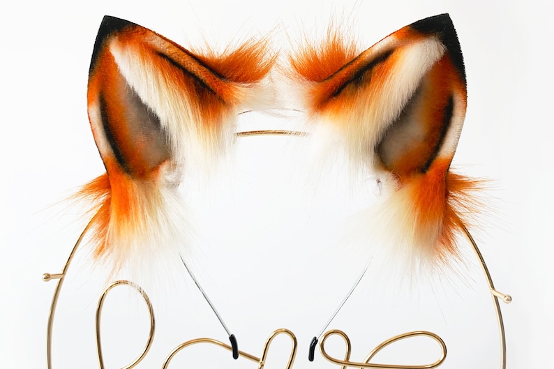 Red Fox Ear and Tail Set Wolf Ear and Tail Set Cat Ear and - Etsy