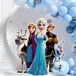 Frozen Characters Backdrop - Etsy