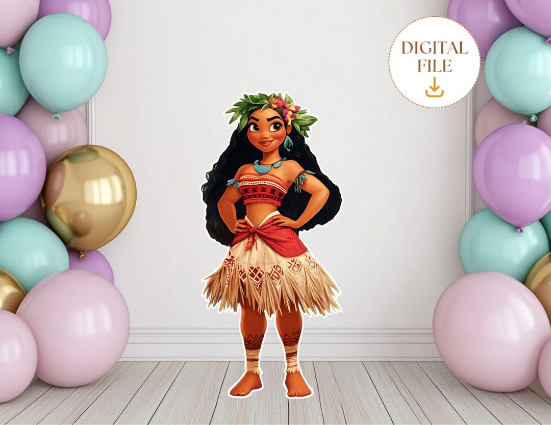 Moana Cutout, Moana Big Decor, Moana Party Decoration, Moana Theme ...