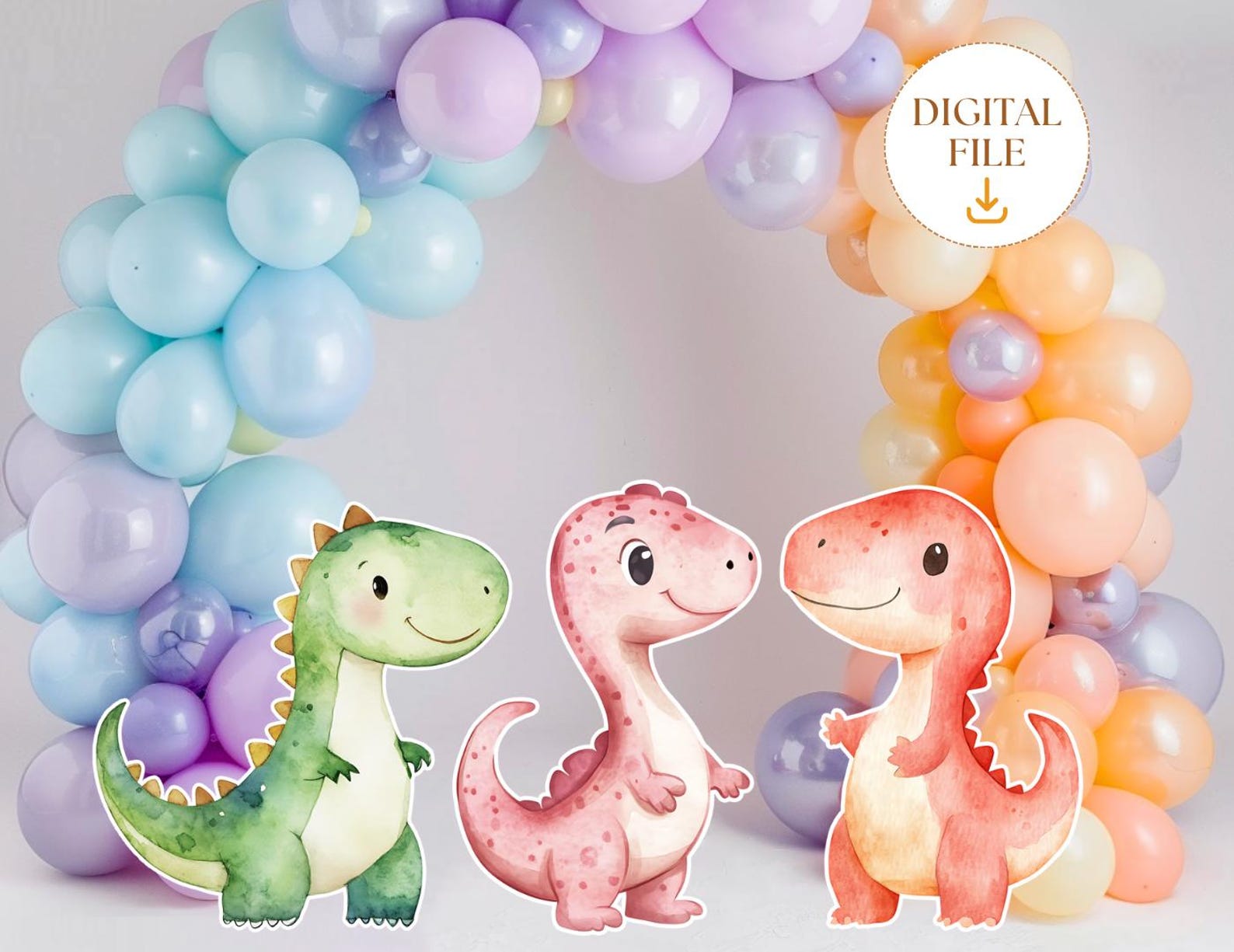 Dinosaur Cutouts Bundle, Dinosaur Theme Birthday Party Baby Shower ...
