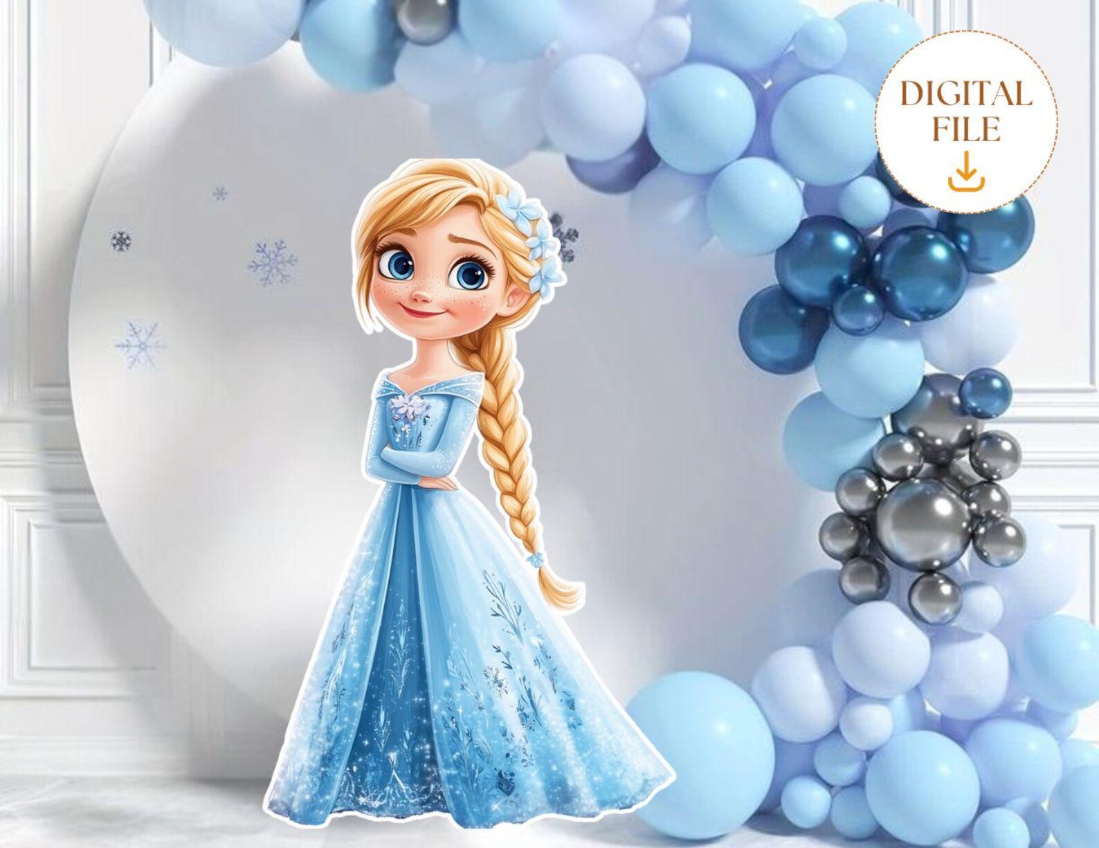 Elsa Cutout Frozen Decor, Frozen Party Decoration, Birthday Party ...