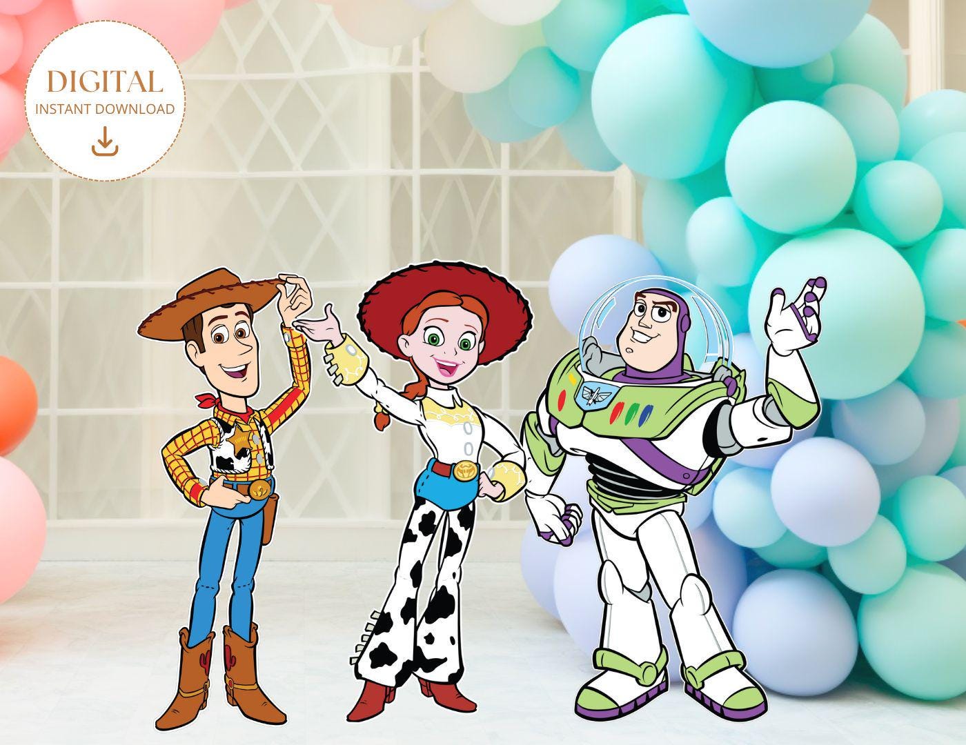 Toy Story Cutout Bundle, Toy Story Stand up Prop, Cutout Decor, Toy ...