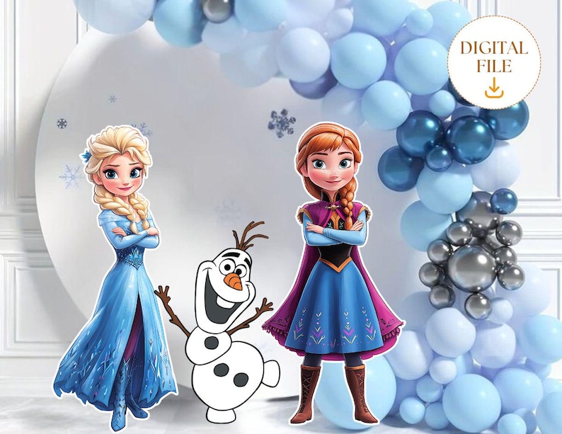 Frozen Cutouts, Frozen Party Decoration, Frozen Birthday Party, Elsa ...